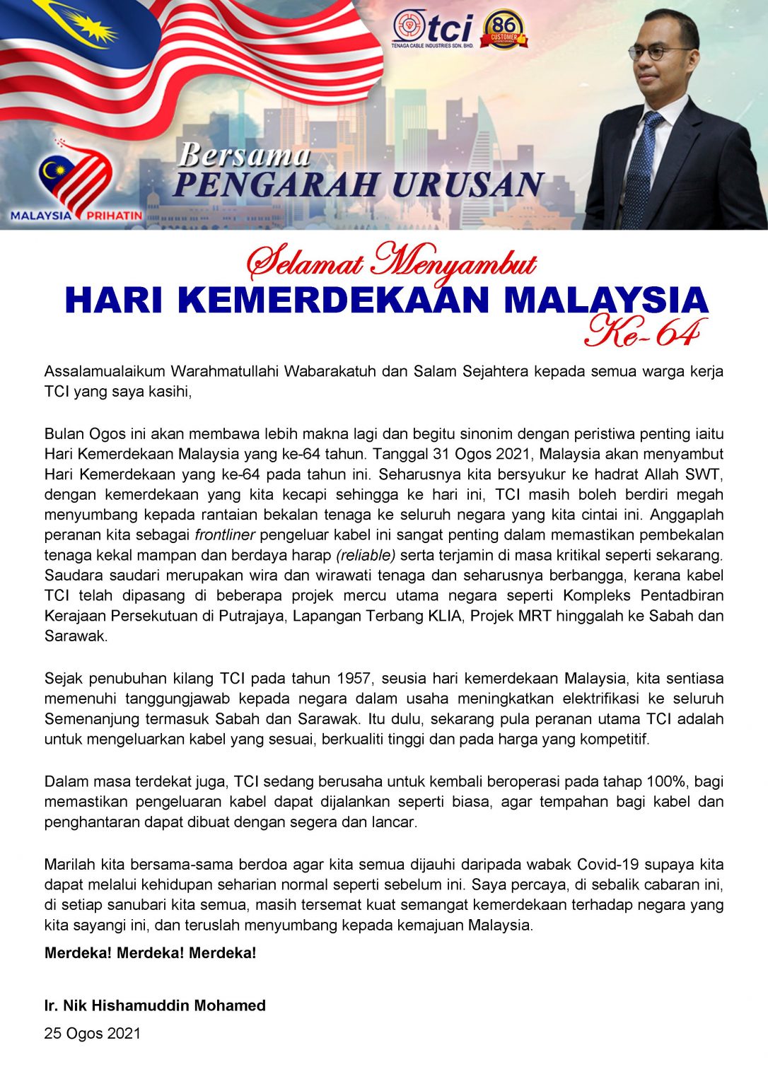 Tenaga Cable Industries Sdn Bhd